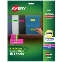 Avery 2"x4" Neon Shipping Labels, Sure Feed, 150 Labels (5978 ...