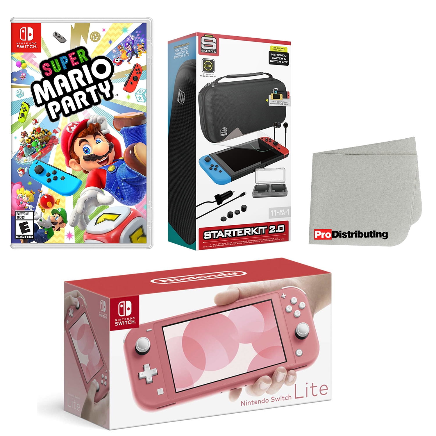 Nintendo Switch Lite Console Coral with Super Mario Party Bundle in Estonia at 780 Rating 5