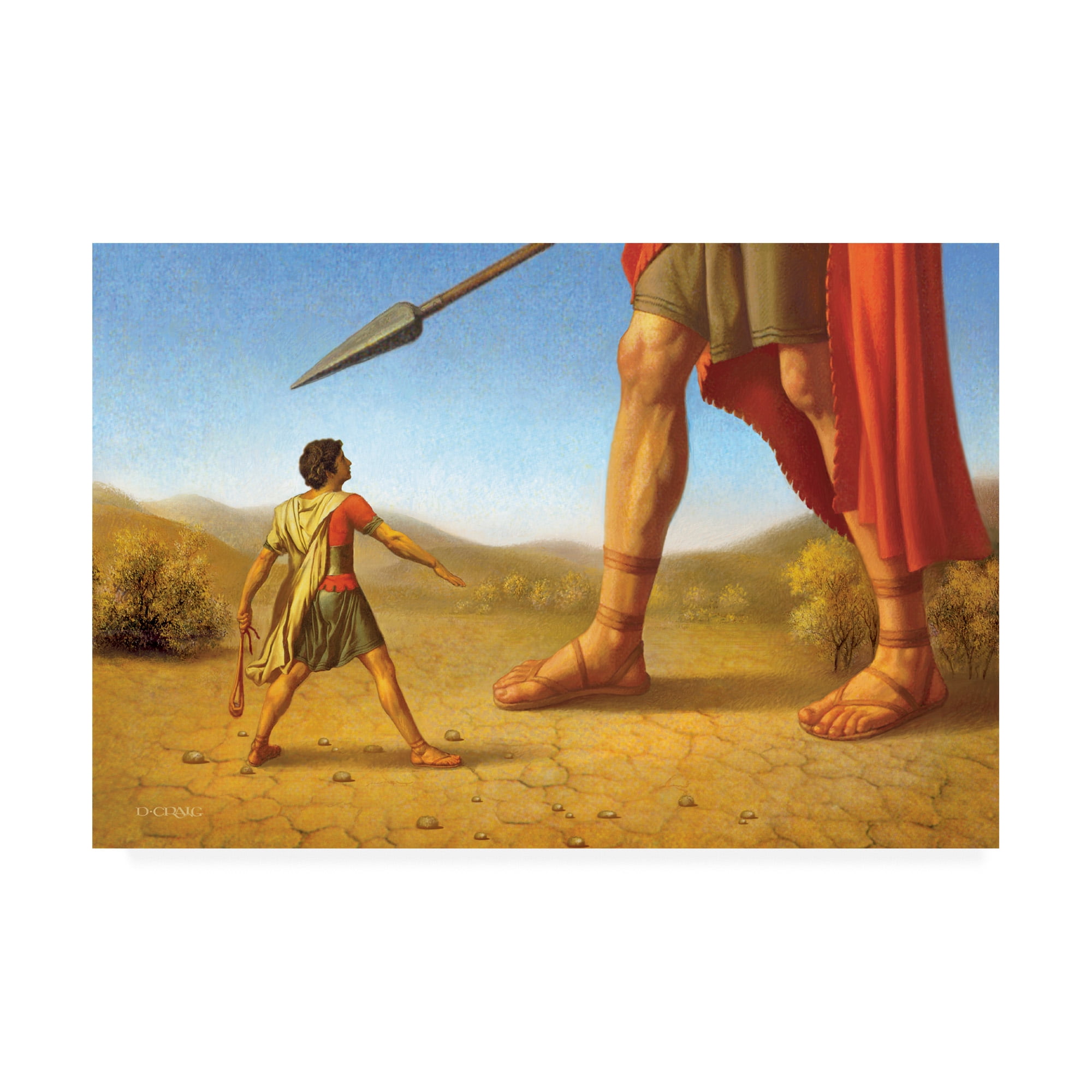 Trademark Fine Art 'David And Goliath' Canvas Art by Dan Craig ...