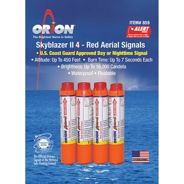 Orion Safety Products Hand Held Orange Smoke Marine Flares, 3-Pack ...
