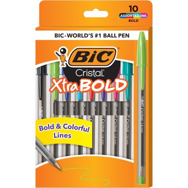 BIC Round Stic Medium Ballpoint Pens-Blue 10 Count-Multipack Of 6 ...