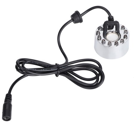 12 LED Light Fish Tank Atomizer, Mist Maker, Indoor Outdoor Animals ...