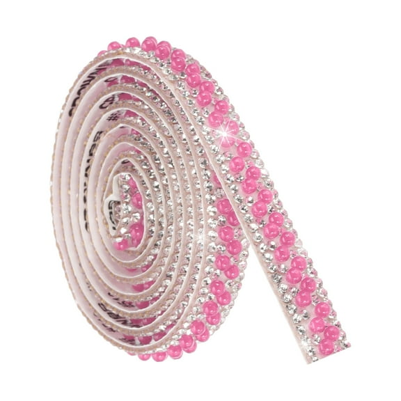 SUNNYCLUE 1.1Yard Pink Hotfix Rhinestone Trim, 0.79 Inch Wide, Jewel ...