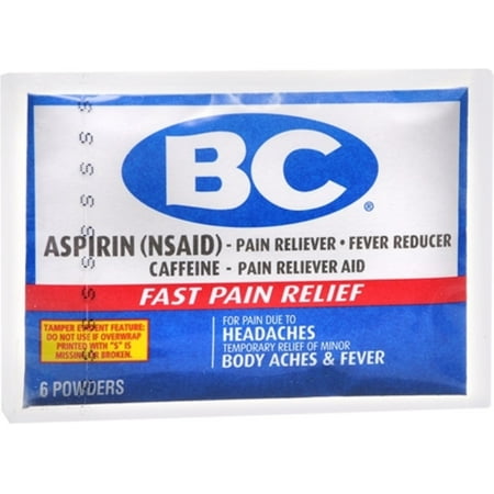 BC Original Formula Pain Relief Powders 6 Each (Pack of 4) - Walmart.com