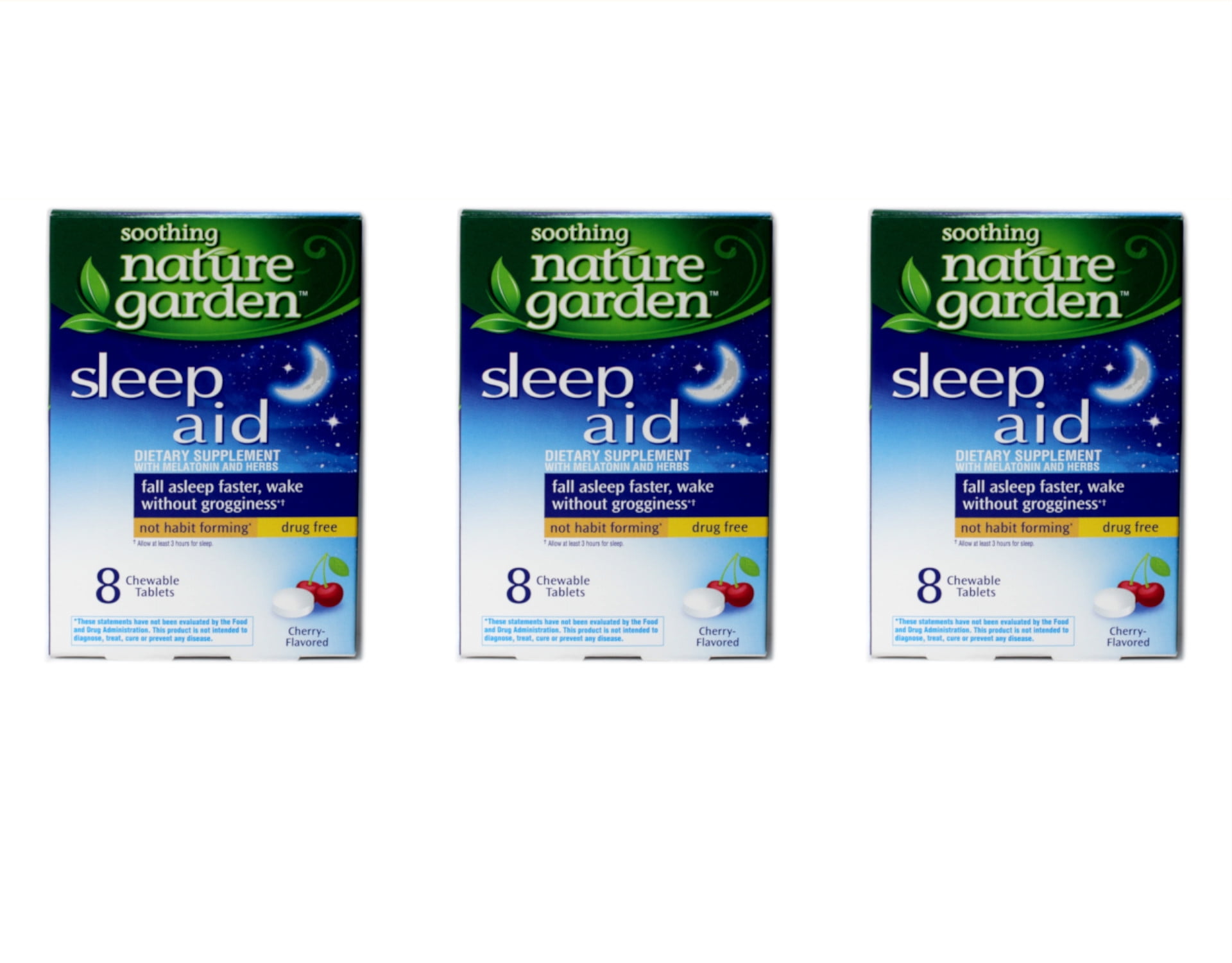 Buy Soothing Nature Garden Sleep Aid Chewable Tablets, Cherry, 8 Ea 3 ...