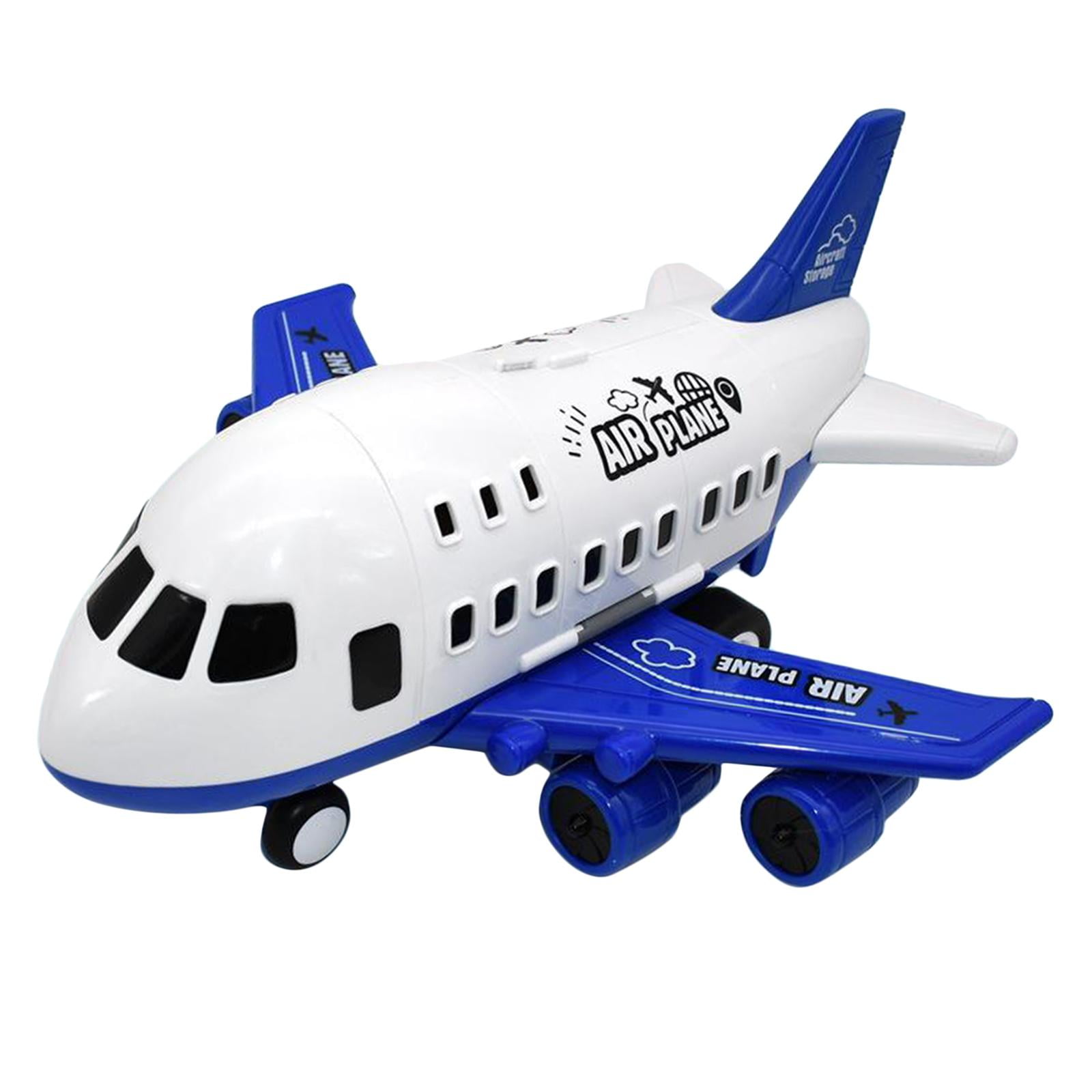 6 vehicles Set Passenger Airplane Toy for Children Air Cargo Blue _6 ...