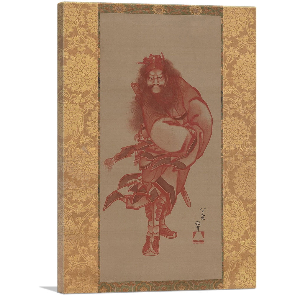 ARTCANVAS Red Shoki, the Demon Queller 1847 Canvas Art Print by ...