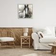Stupell Industries Grey & Beige Horse Abstract Animals & Insects ...