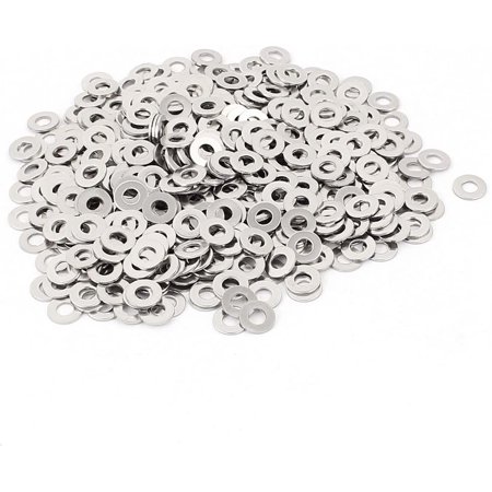500pcs 4mm Stainless Steel Flat Washers for M4 Threaded Screws Bolts ...