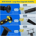 Adjustable Height Furniture Black (6Pcs) 7.08-12.2 Inch for Bed Frame ...