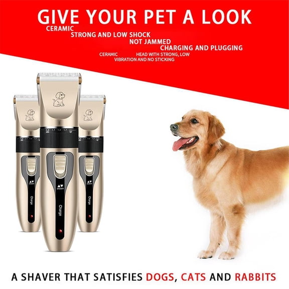 4-in-1 Multi-functional type c charge Dog Clippers Cordless pet Shaver ...