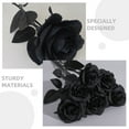 BESTYASH 6Pcs Flowers Artificial in Black for Home Decoration for ...