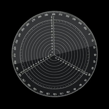 300 mm/11.8 Inch Round Center Finder Compass Clear Acrylic Circle Gauge ...