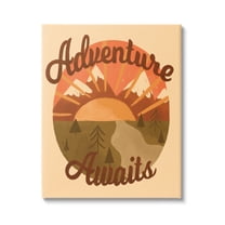Stupell Industries Adventure Awaits Mountain Sunrise Scenery ...