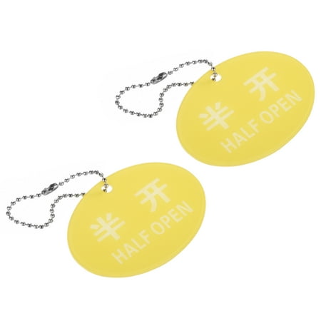 Valve Identifier Tag, 2 Pack Acrylic "Half Open" Sign Status Labeling ...