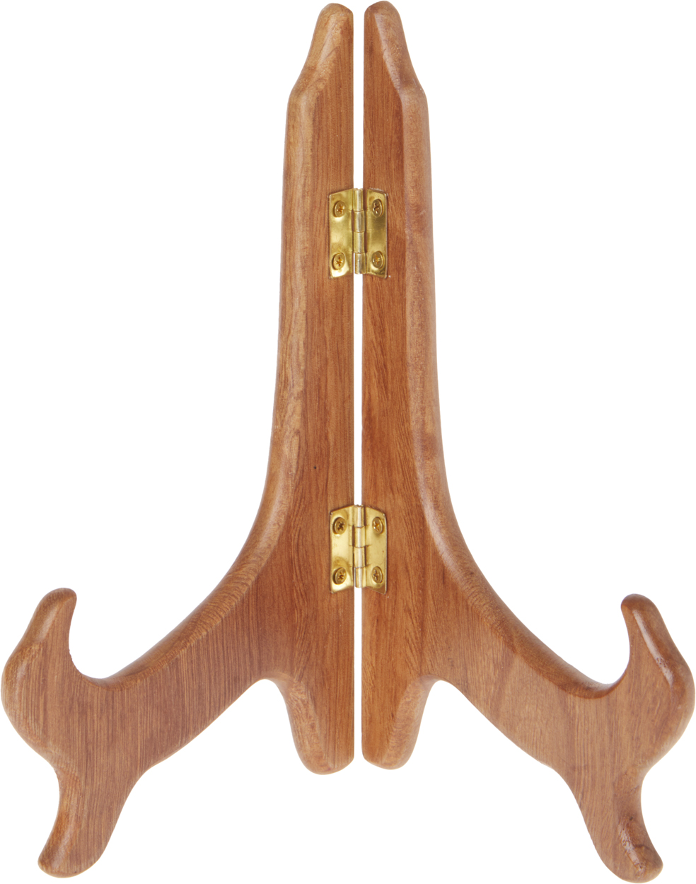 Bard's Hinged Medium Wood Plate Stand, 7" H x 7" W x 4" D (For 7" - 8.5 ...