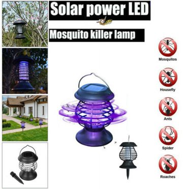 Kqiang Solar Bug Zapper，Solar Powered Led Mosquito Fly Bug Insect ...