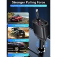 Retractable Fast Car Charger, 105W Car Charger, 45W Type-C Car Fast ...