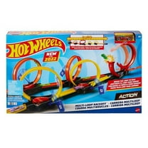 Hot Wheels Multi-Loop Epic Track Speed Race Off with Massive Crash ...