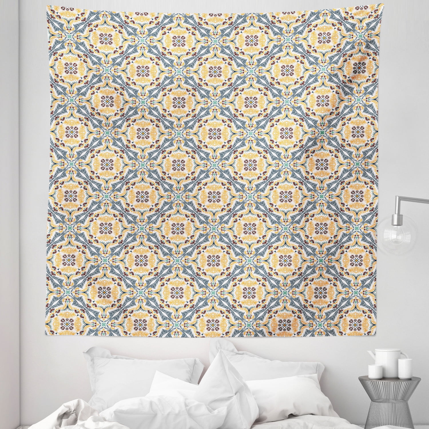 Spanish Tapestry, Floral Repetitive Pattern Spring Print Flourish ...