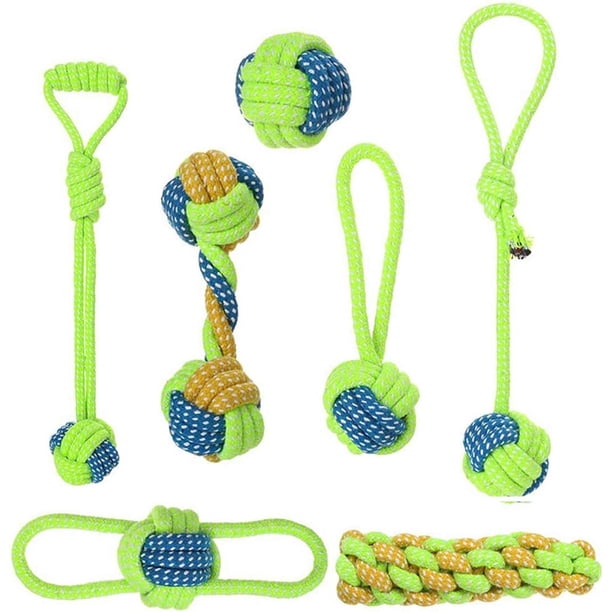 Set of 7 Dog Interactive Toys Puppy Teething Toys for Small Dogs Medium ...
