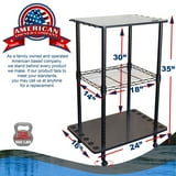 Rush Creek Creations Fishing Rod Tackle Cart with 12 Rod Holders, Pole ...