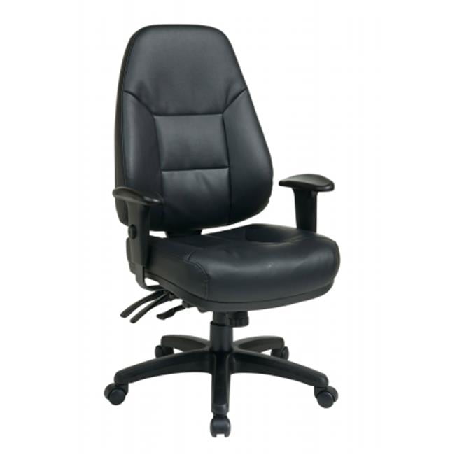 Avenue 6 Office Star EC4350-EC3 Deluxe Multi Function High Back Black ...