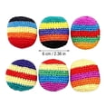6PCS Hand Woven Beanbags, Soft Knitted Juggling Balls, Colorful ...