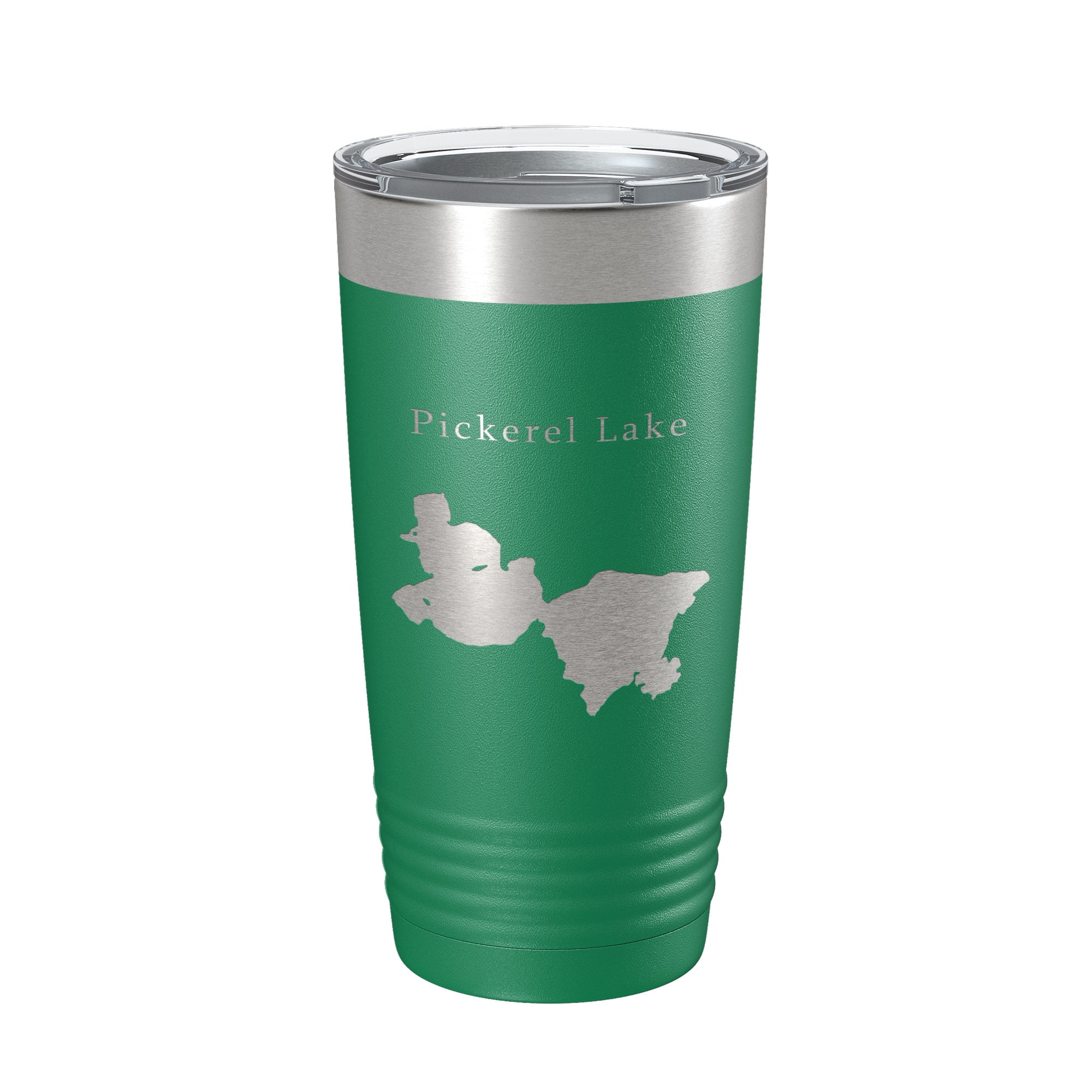 Pickerel Lake Map Tumbler Travel Mug Insulated Laser Engraved Coffee ...