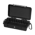 Pelican Watertight Micro Case, Solid Black, Floating, Polycarbonate ...