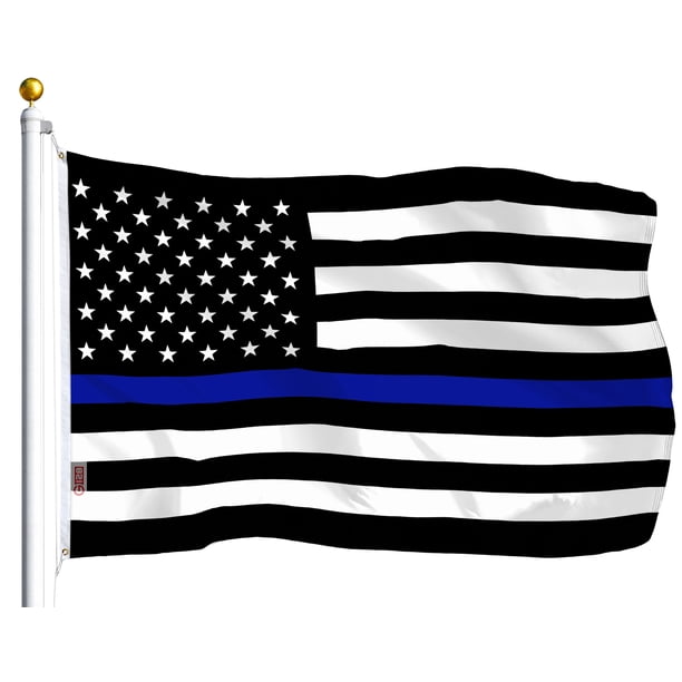 Blue White Blue Flag Vertical