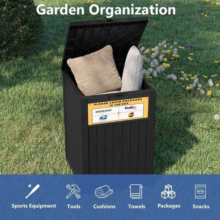 Package Delivery Box Lockable For Porch - 48 Gallon, Waterproof Deck ...