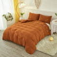 Move Over Burnt Orange Floral Bedding Sets King Embroidery Duvet Cover ...