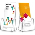 Acrylic Brochure Holder for 4’’ Trifold Pages, 50% Thicker Countertop ...