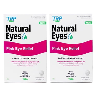 5 Pack - Natural Eyes Pink Eye Relief Fast Dissolving Tablets ...