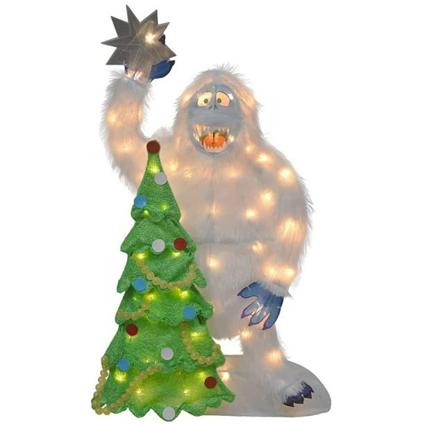 ProductWorks Rudolph Bumble and Holiday Tree Pre Lit Decoration ...