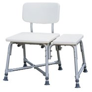 Drive Medical Plastic Tub Transfer Bench with Adjustable Backrest ...