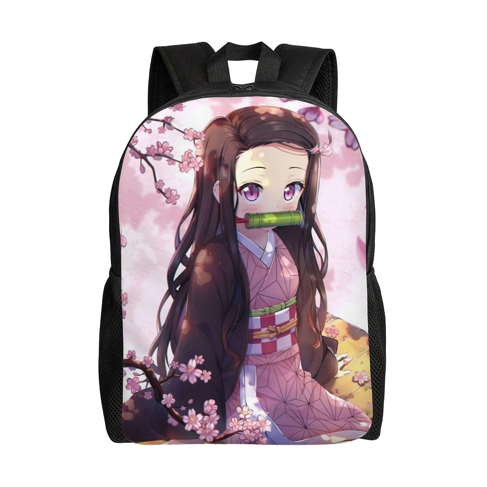 Click here for Zrclxlvu Unisex Demon Slayer Nezuko Backpacks Scho... prices