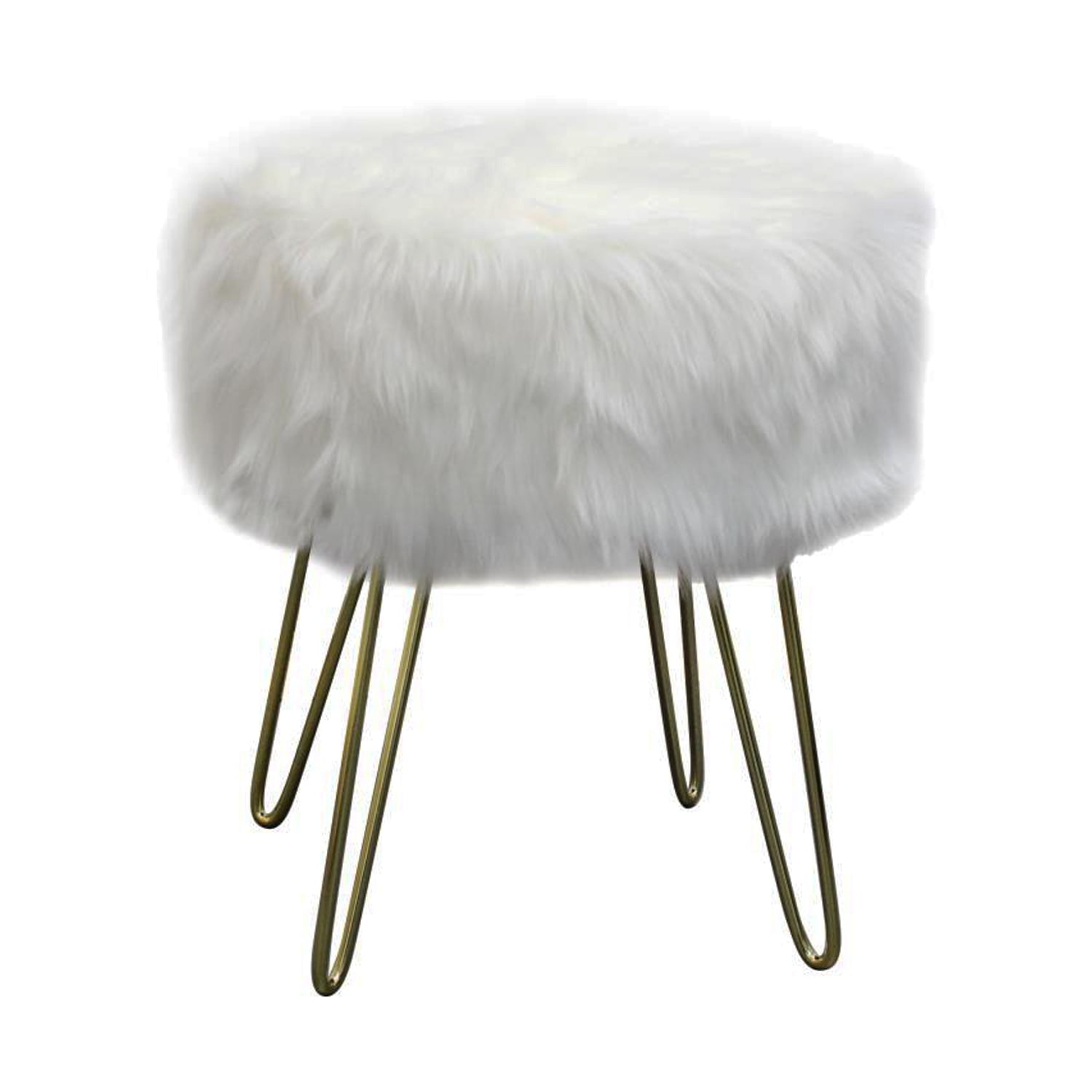 Click here for Ity International - Fluffy Ottoman/Footstool With... prices