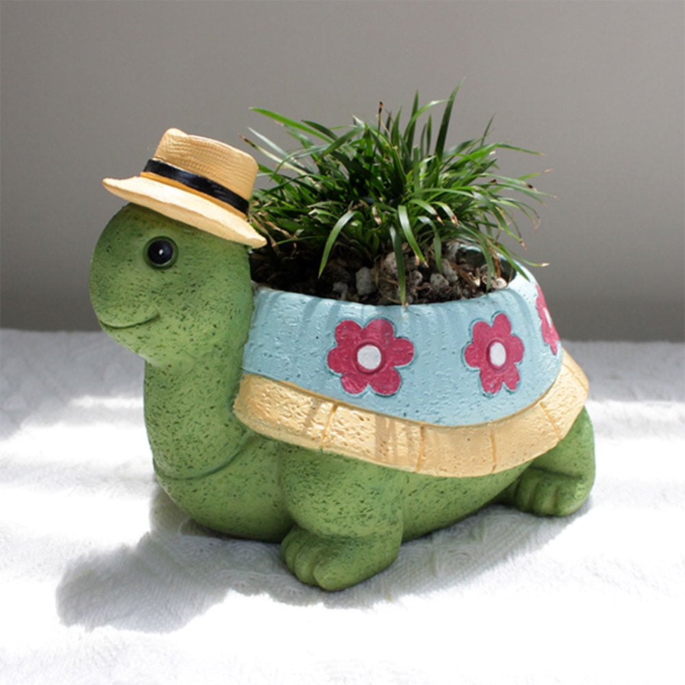 Maceta de tortuga macetas decorativas adorables suculentas dibujos ...