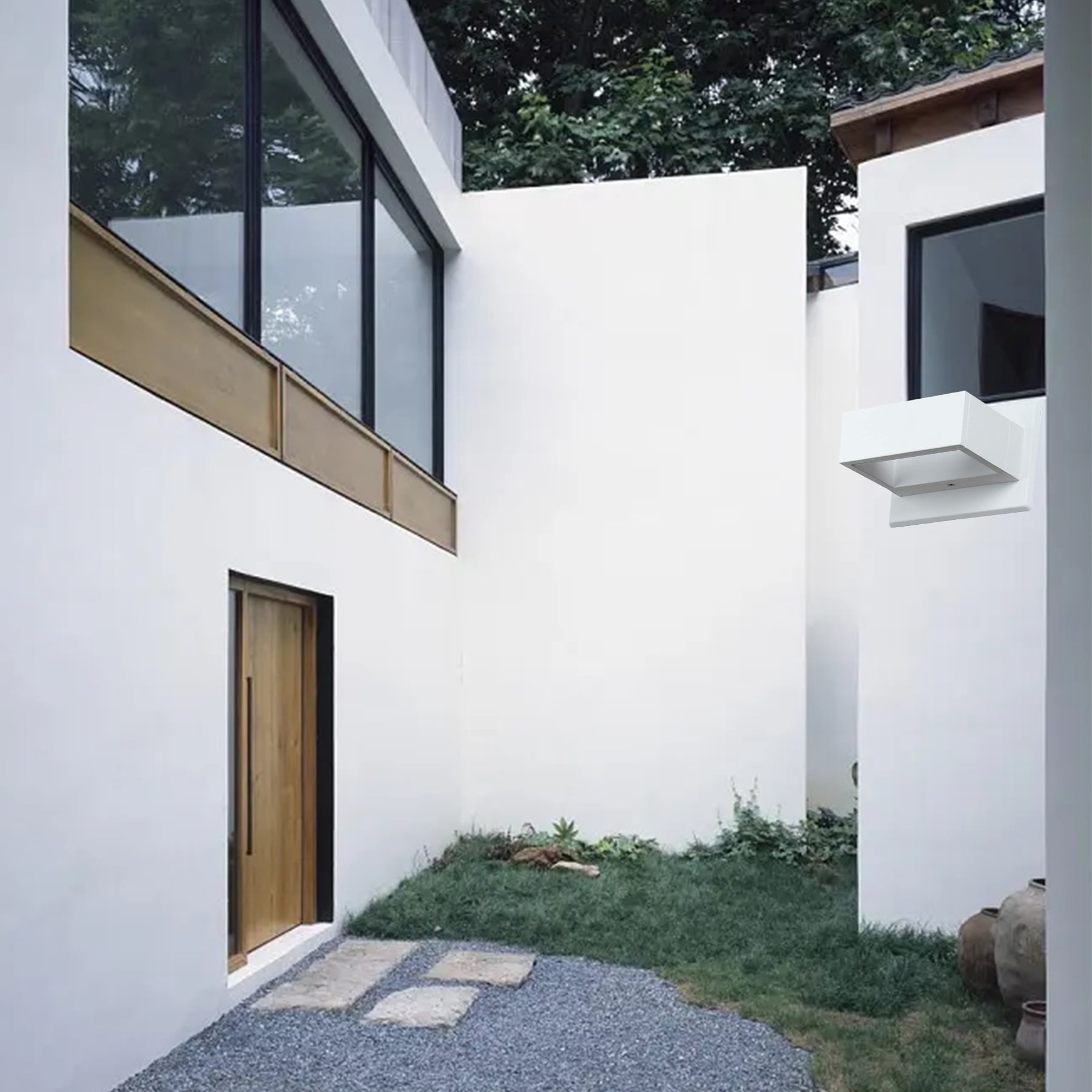 Upper and lower outdoor wall Light White LED Porch exterior Light ...