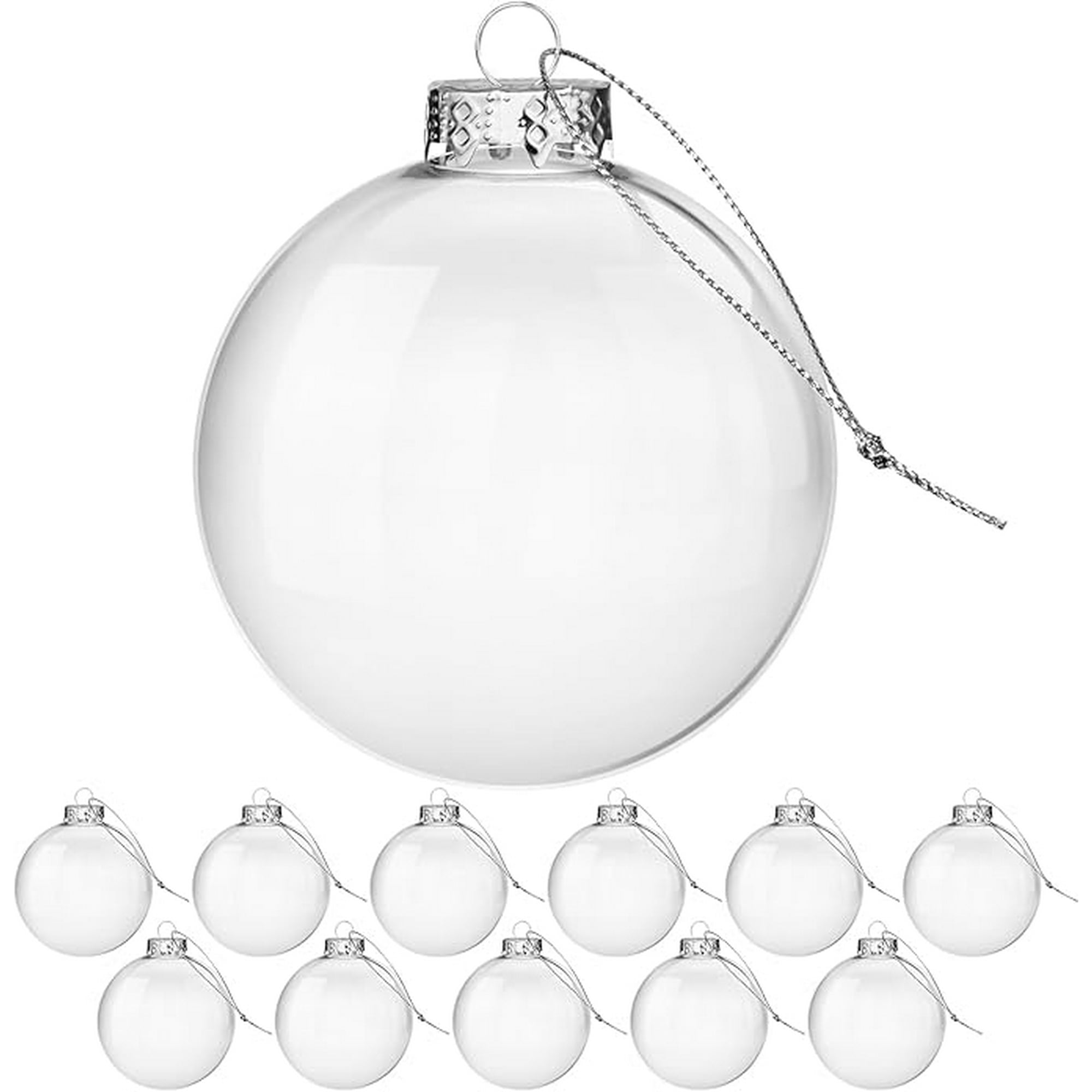 Click here for Lunfar 8×8×8cm Clear Glass Ball Ornaments (3.15inc... prices