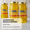 DeLallo Hot Banana Pepper Rings, Spicy Yellow Pickled Peppers for ...