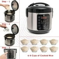 Moss & Stone 4-8-Cup Electric Rice Cookers, Clear - Nonstick Interior ...