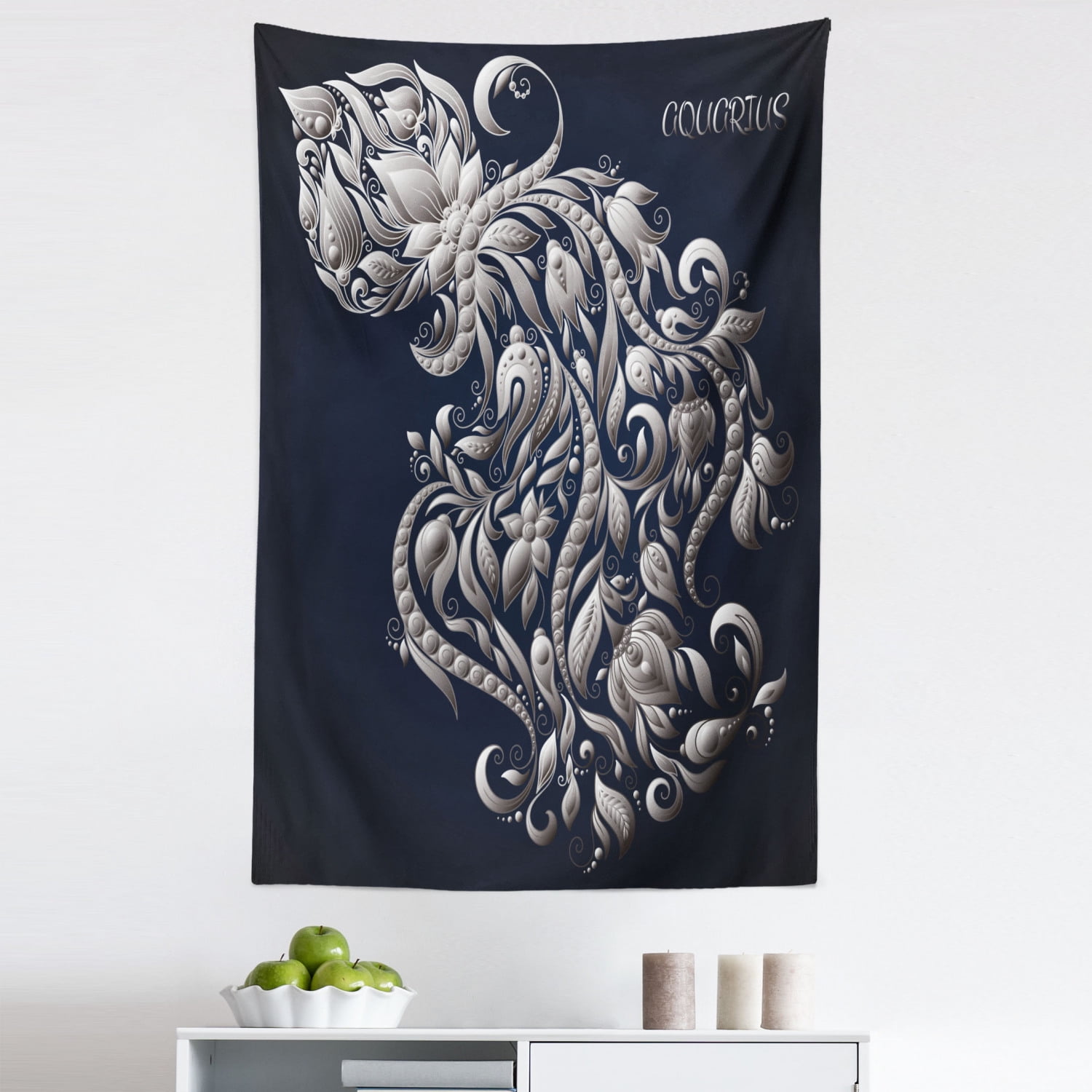 Victorian Tapestry, Swirling Victorian Inspired Royal Flowers for ...
