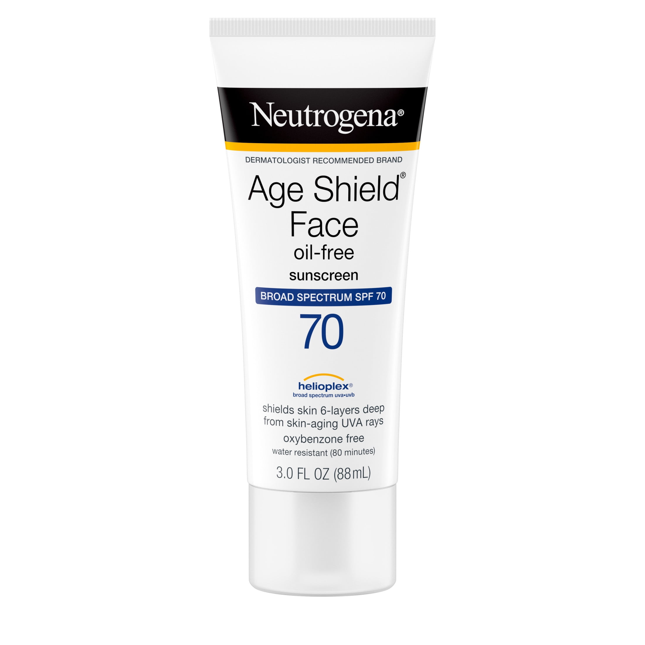 Neutrogena Age Shield Face Oil Free Sunscreen SPF 70 Sunblock 3 fl oz Walmart