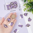 24Pcs 3 Style Alloy Enamel Pendants Light Gold Bat/Cat with Butterfly ...