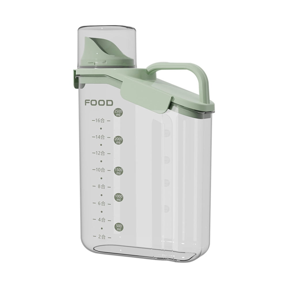 Rice Dispenser Clear Body Sealed Tanks Ingredient Bin With Handle And ...