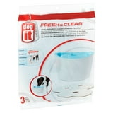 Dogit Fresh & Clear Drinking Fountain, Elevated Dog Water Dispenser ...