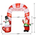 Coolmade 8 Ft Lighted Christmas Inflatable Archway Inflatable Santa